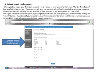 Zinio library patron guide sep2012 | PPT