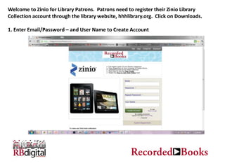 Zinio library patron guide sep2012 | PPT