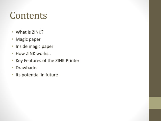 Zink printer | PPT