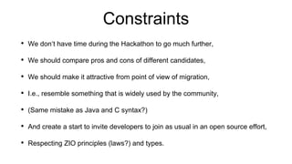 Zio motivation to create ZIO-native http package | PPT