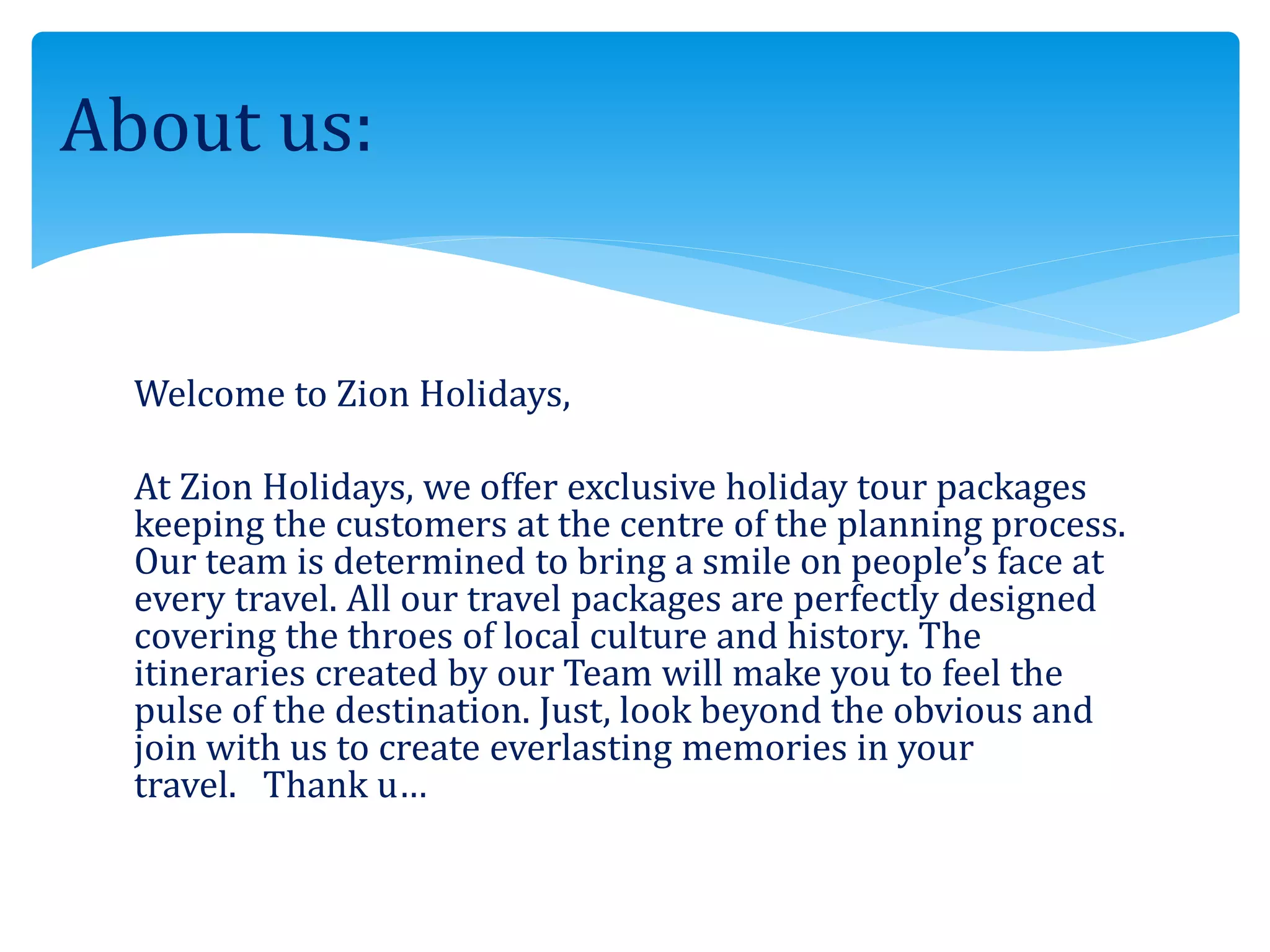 Zion holidays | PPT
