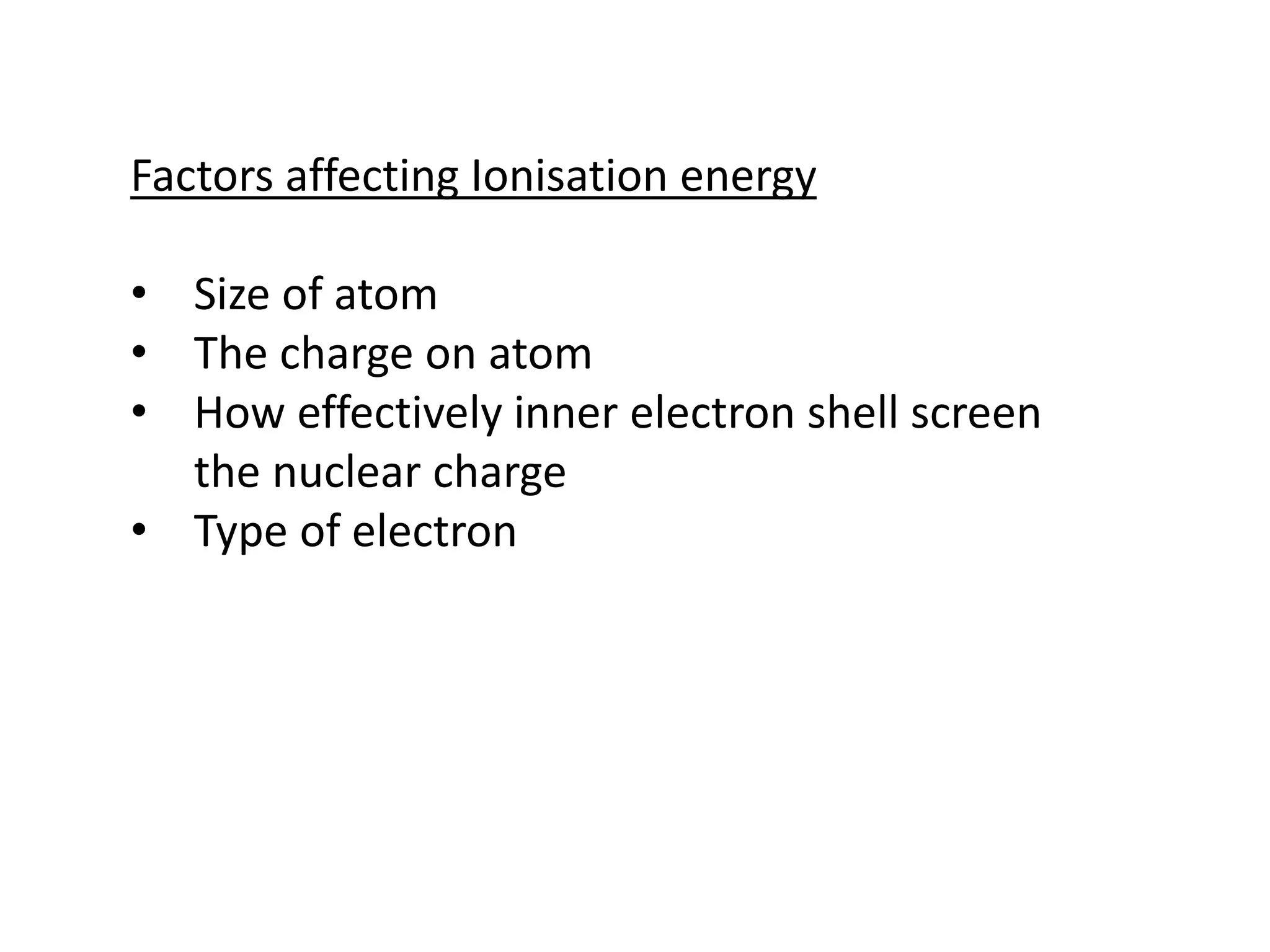 Ionisation energy | PPT