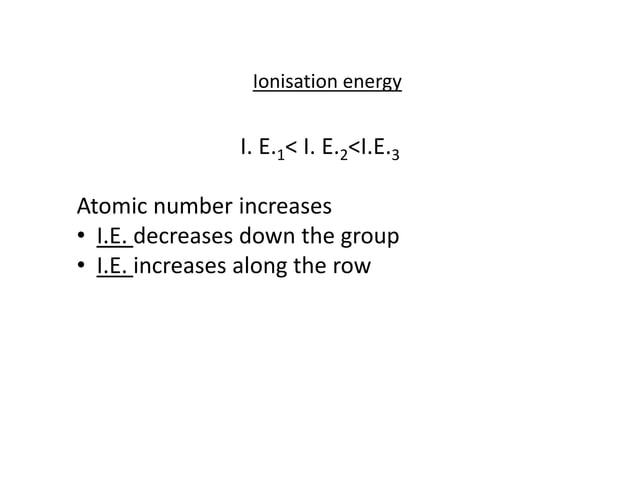 Ionisation energy | PPT