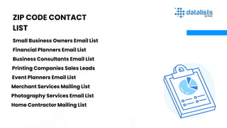 ZIPCODE DATABASE | PPT