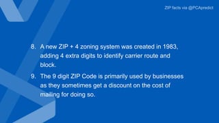 15 facts you probably didn't know about ZIP codes | PPT