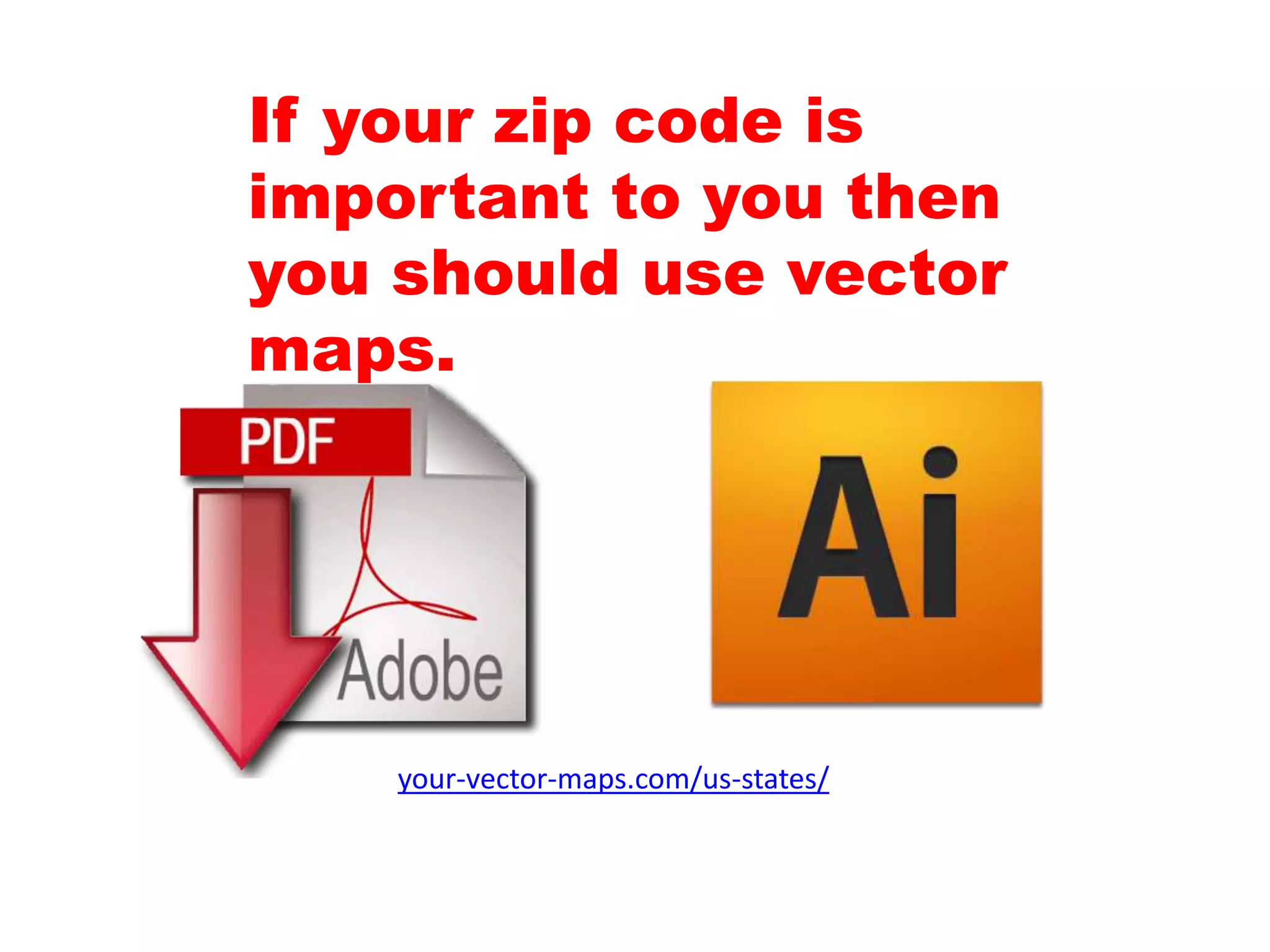 Zip code vector maps | PPTX