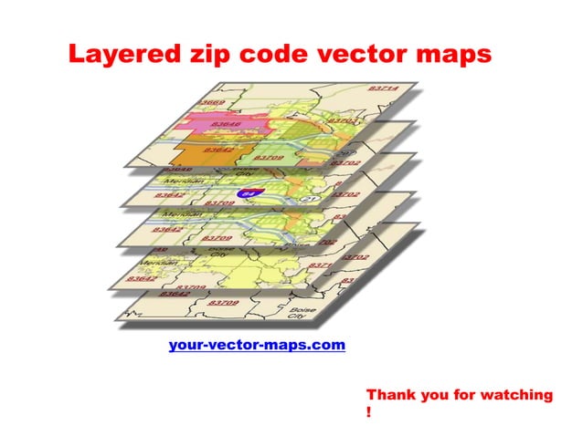 Zip code vector maps | PPTX
