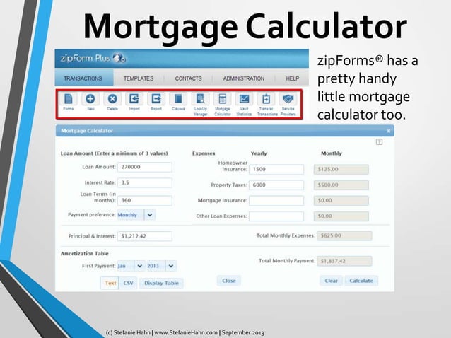 zipForm(r) Plus Class Slides for CBH | PPT