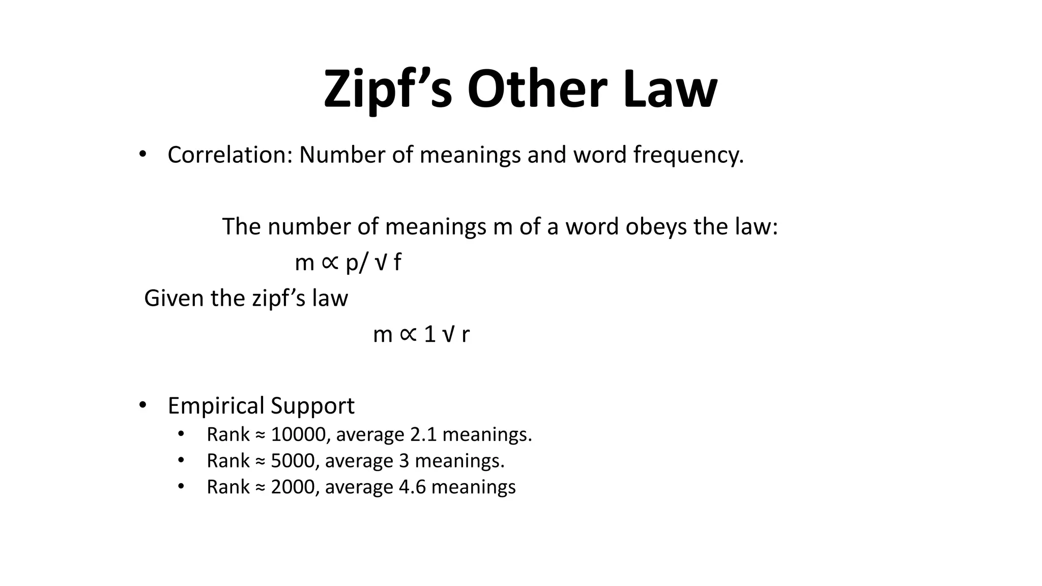Zipf's law | PPTX