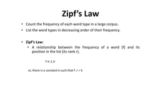 Zipf's law | PPTX