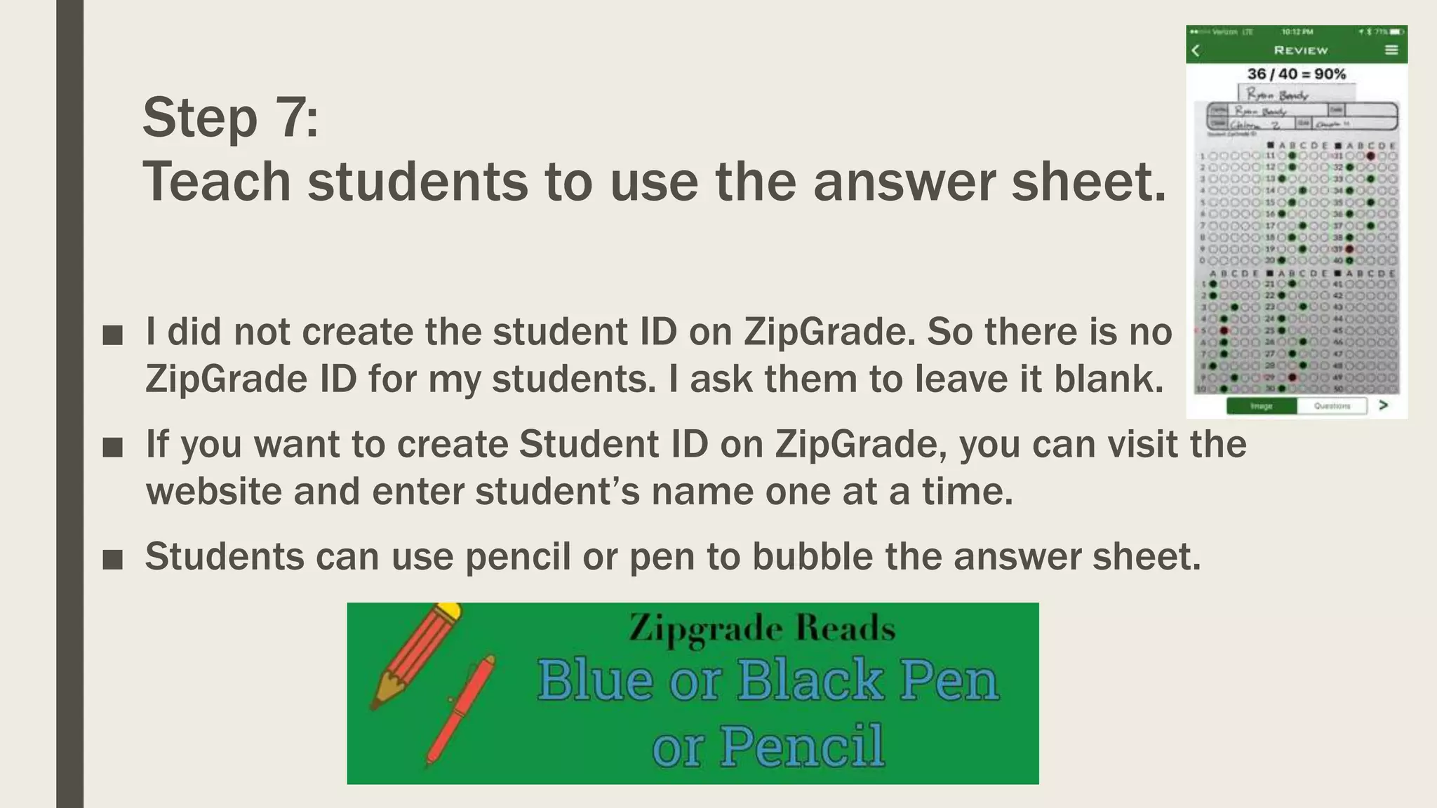 Save Time Use ZipGgrade | PPTX