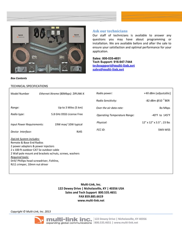 ZipLink Xtreme Data Sheet | PDF