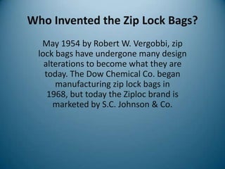 Ziplock Bags | PPT