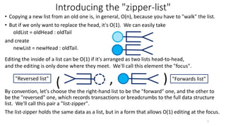 Zippers: Derivatives of Regular Types | PPTX