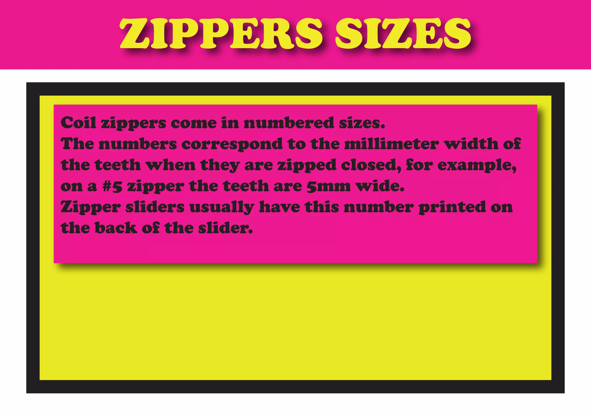 Zipper types | PDF