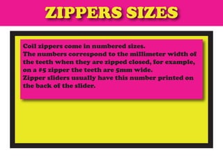 Zipper types | PDF