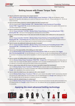 ZIPPTORK Torque controller and monitoring system - 2020 Update | PDF