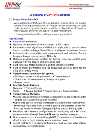 ZIPPTORK Torque Control System General Catalog | PDF