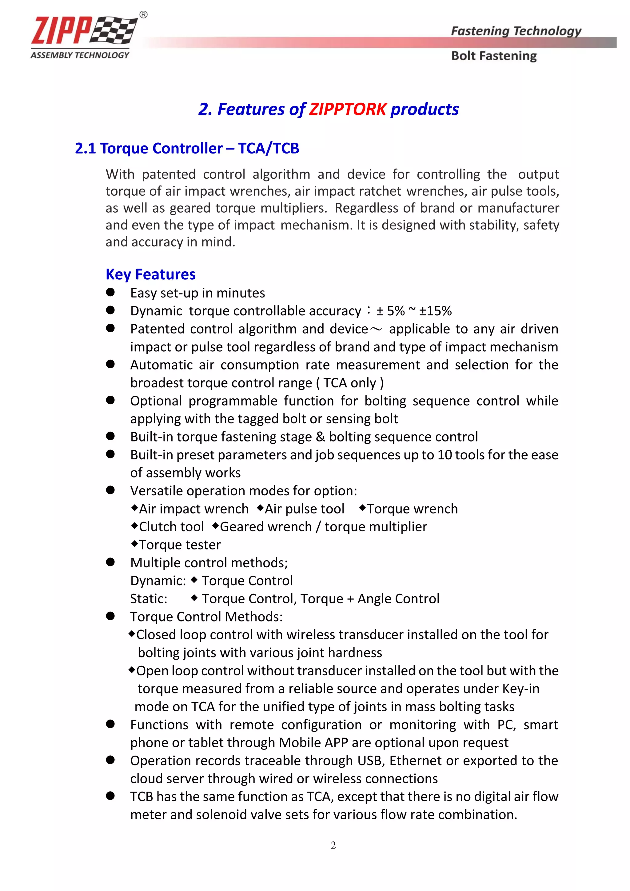 ZIPPTORK Torque control system | PDF
