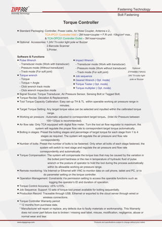 ZIPPTORK Torque control system catalog 2021 Edition | PDF