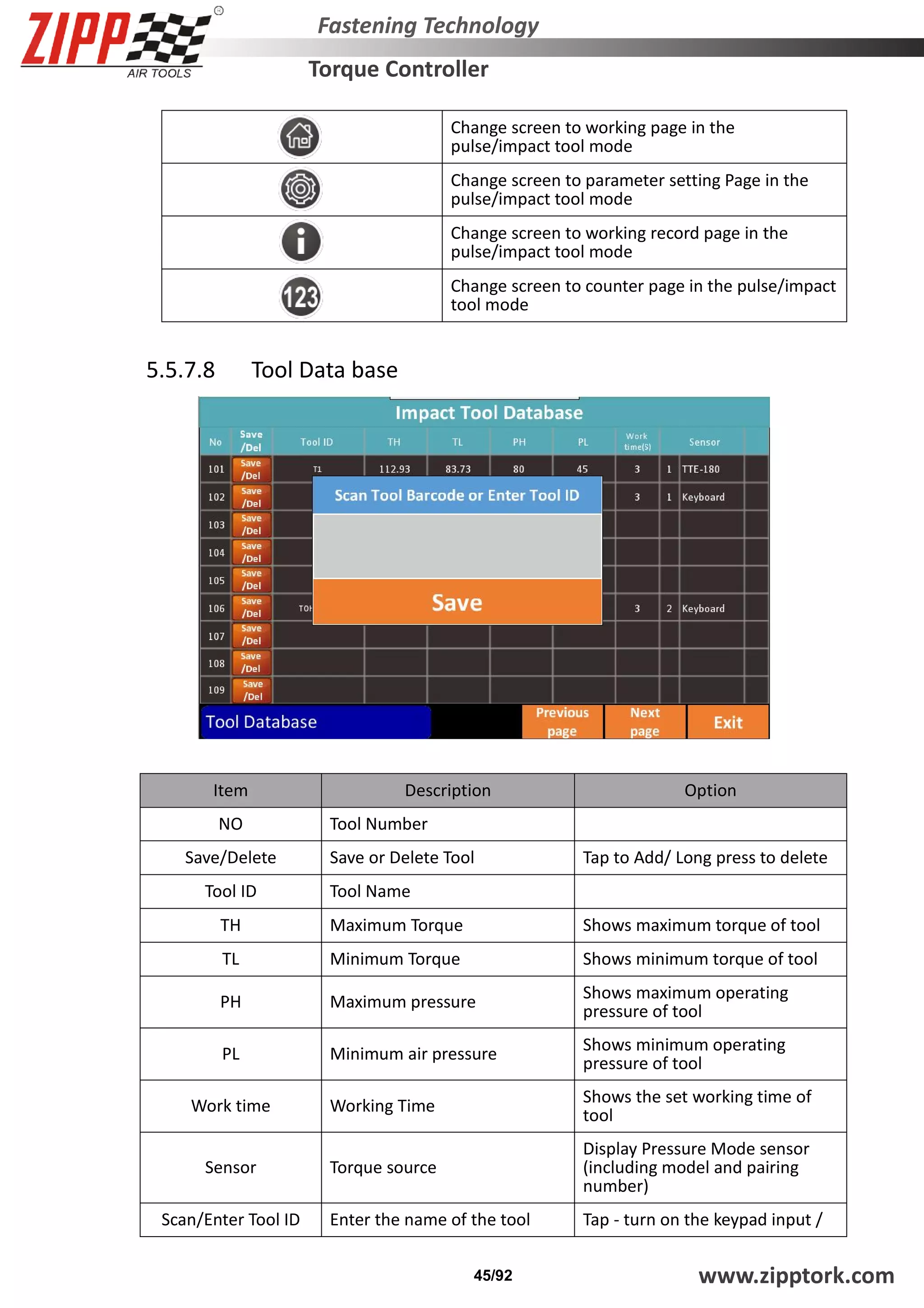 ZIPP torque controller operational manual | PDF