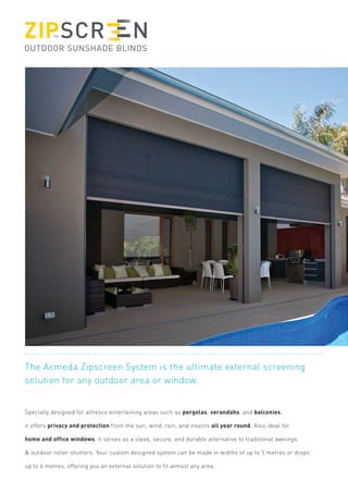 Zipscreen Consumer Brochure | PDF