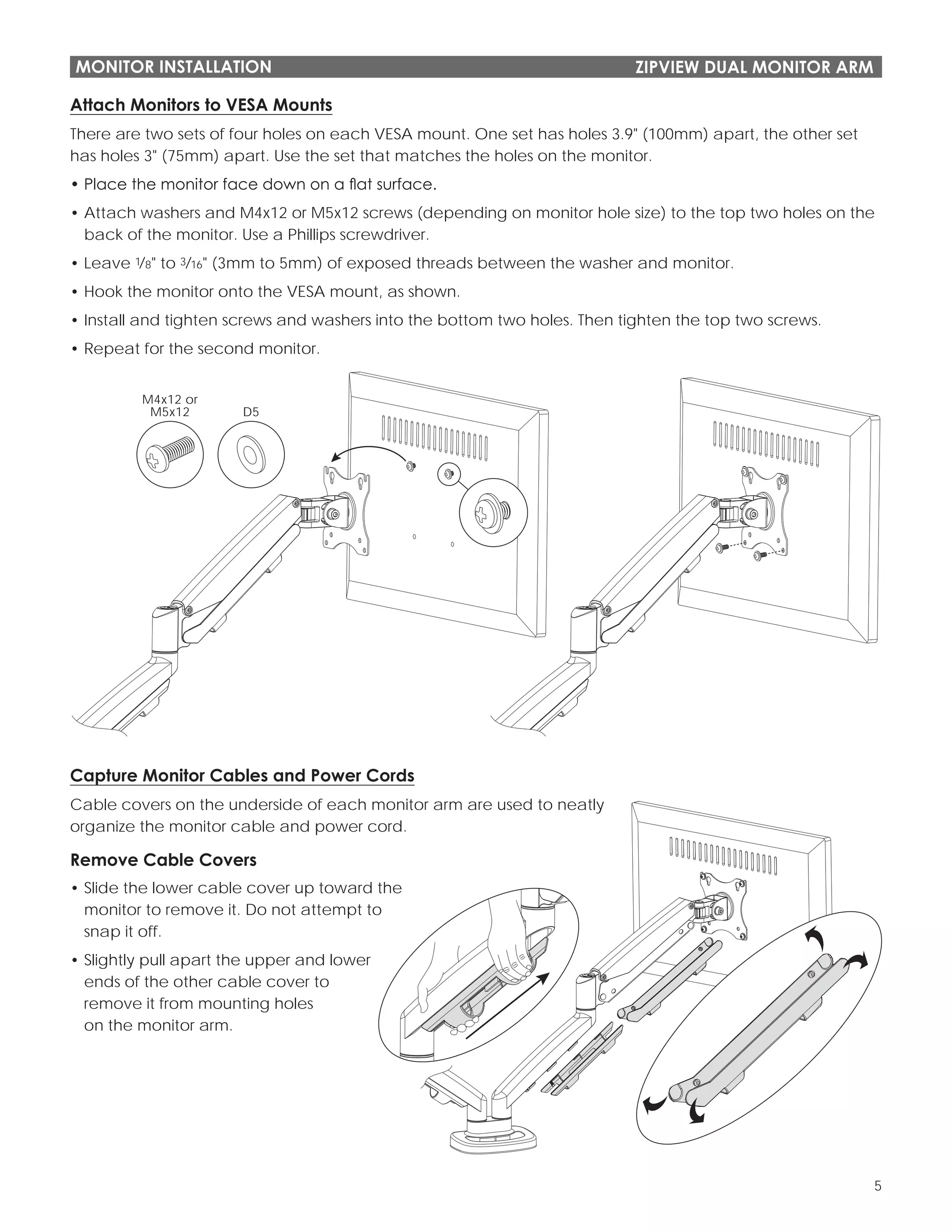 ZipView Dual Monitor Arm - Assembly | PDF
