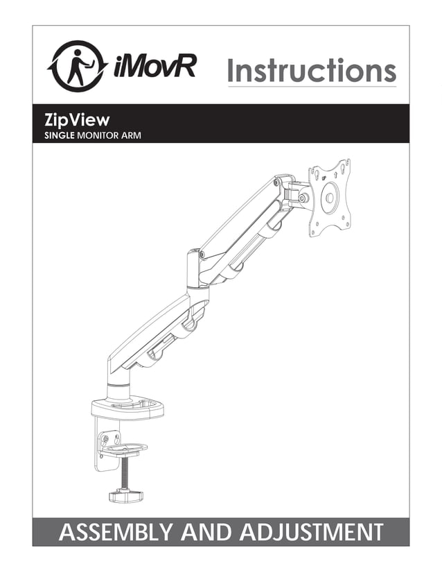 ZipView Single Monitor Arm - Assembly | PDF | Computer Peripherals ...