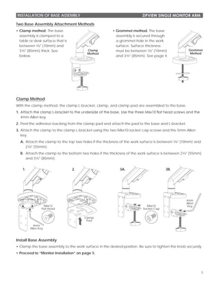 ZipView Single Monitor Arm - Assembly | PDF | Computer Peripherals | Computing