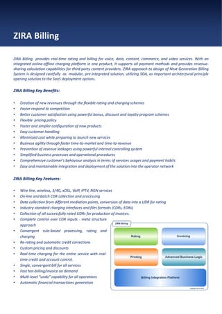 ZIRA COMPANY PROFILE 2011 | PDF