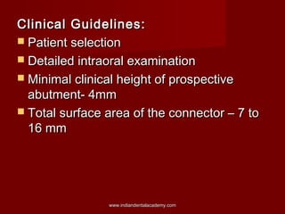Zirconia all ceramic restorations/ dentistry course in india | PPT
