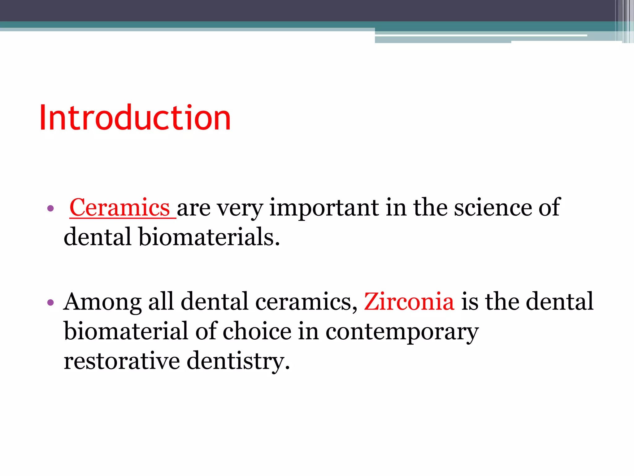 Zirconia overview | PPTX