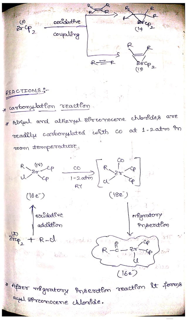 Zirconium complex use in carbonylation reaction | PDF