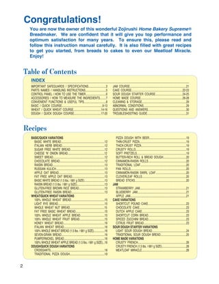 Ziroshi bread manual BB-CEC20 | PDF