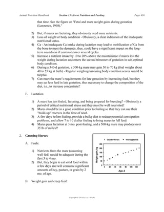 Horse nutrition and feeding | PDF