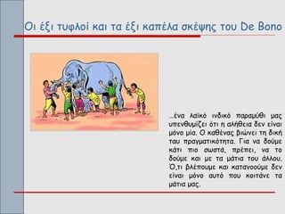 Τα έξι καπέλα σκέψης του de Bono | PPT