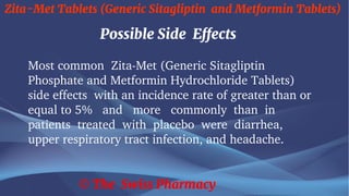 Zita-Met (Generic Sitagliptin and Metformin Tablets) | PDF