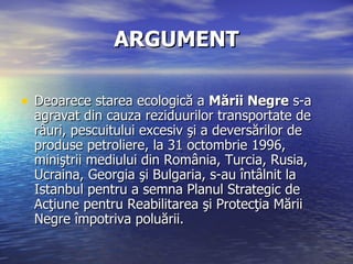 Ziua Internationala a Marii Negre | PPT