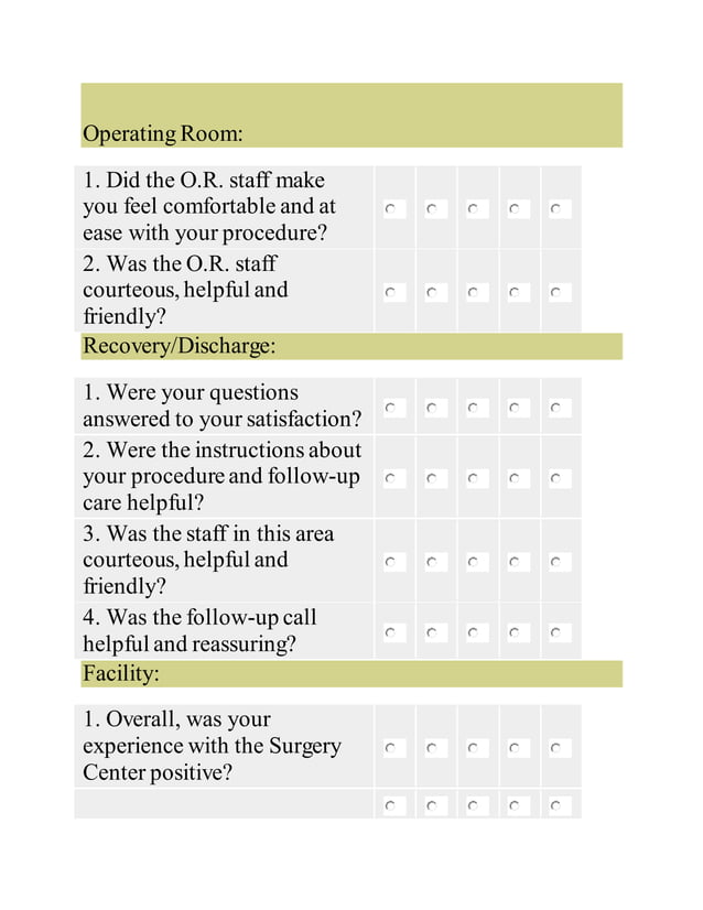 SURVEY - Patients satisfaction survey during surgery | PDF