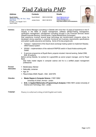 Ziyad Cv Del 2009-12 | DOC