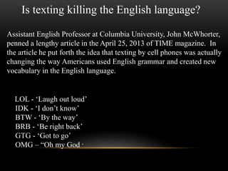 The effect of technology on education | PPTX