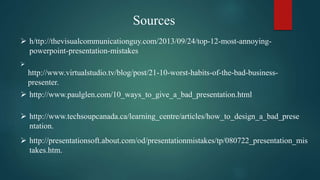 How to give a bad presentation | PPTX