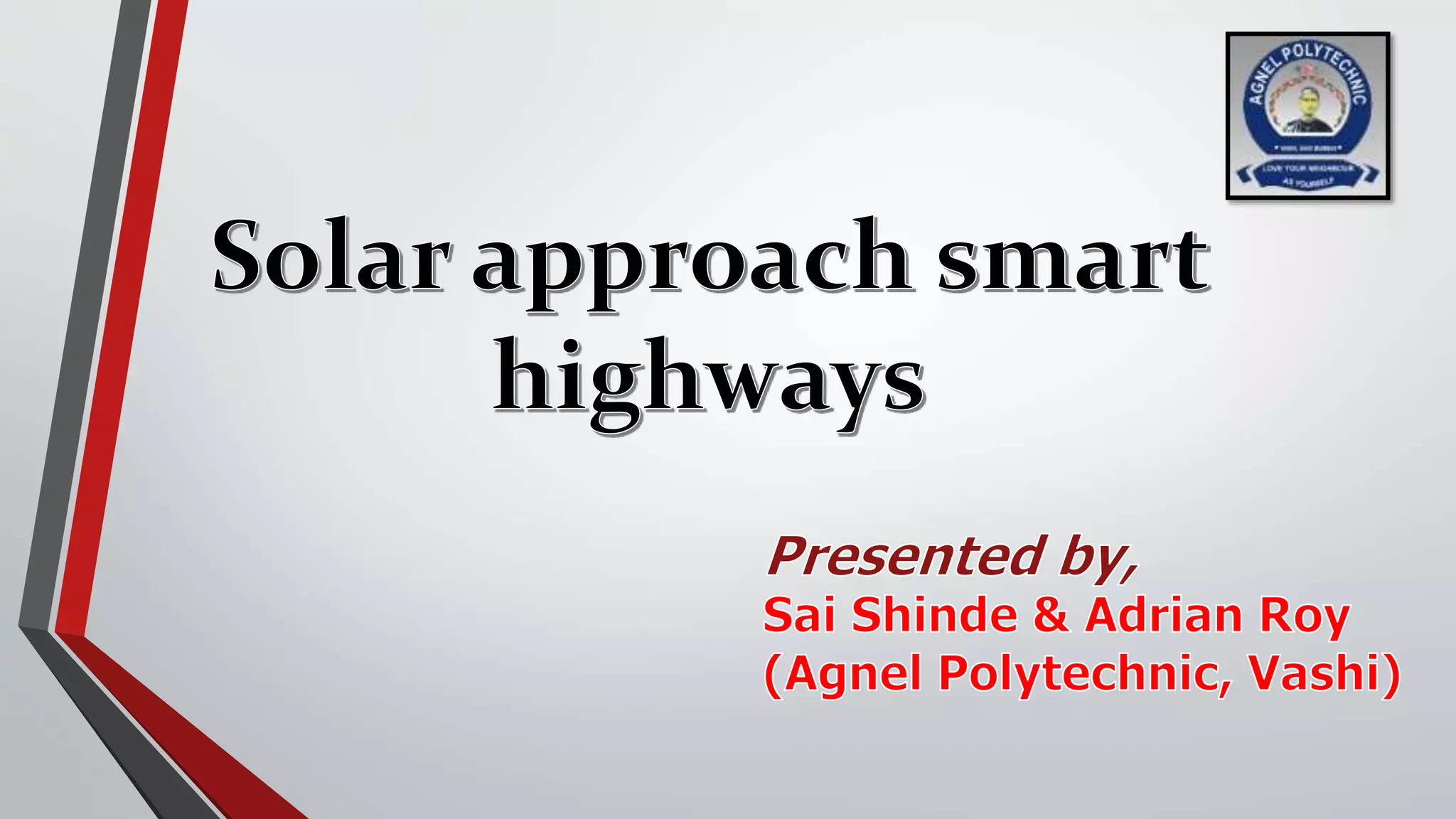Solar approach smart highway | PPT