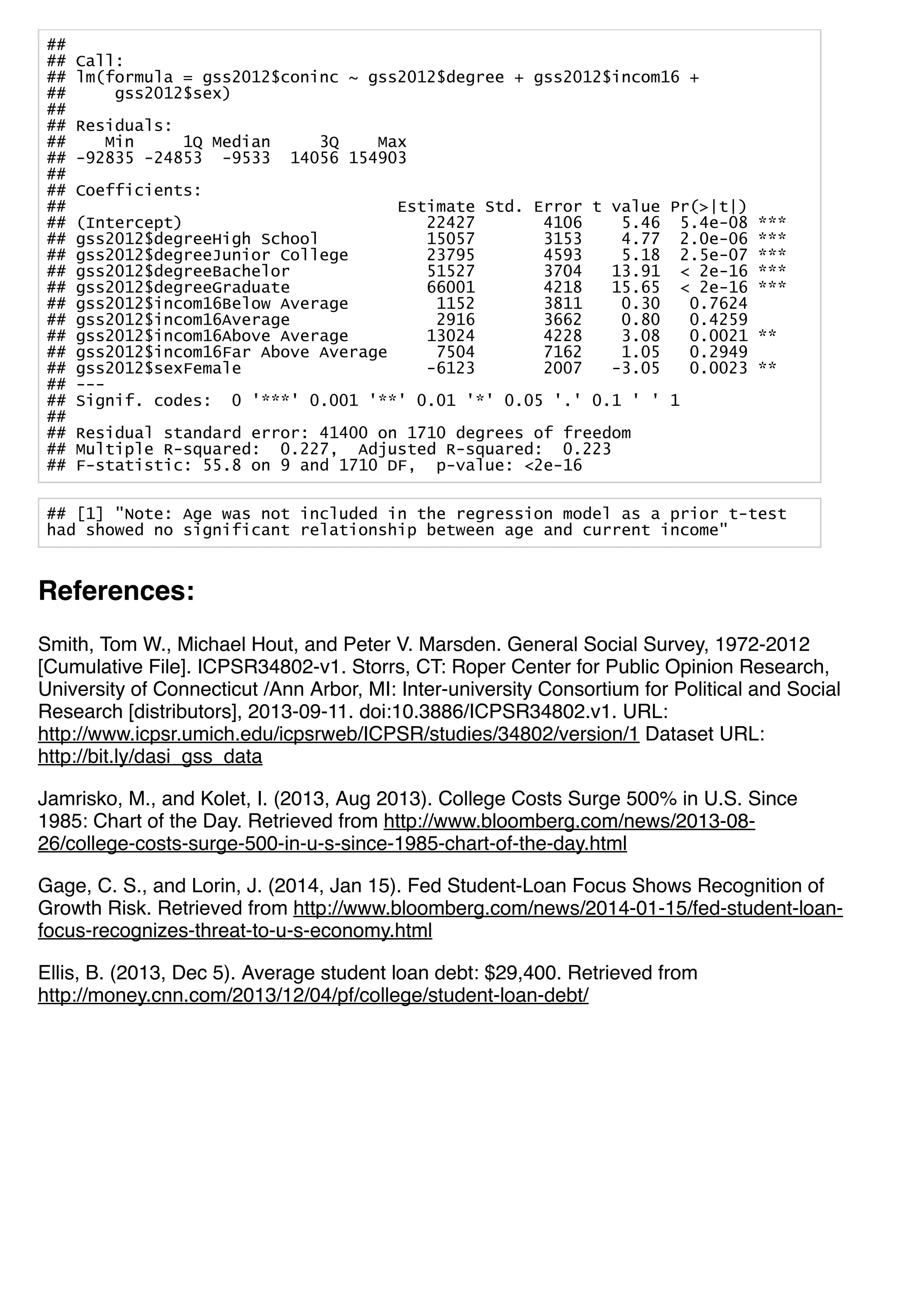 A Study on the Relationship between Education and Income in the US | PDF