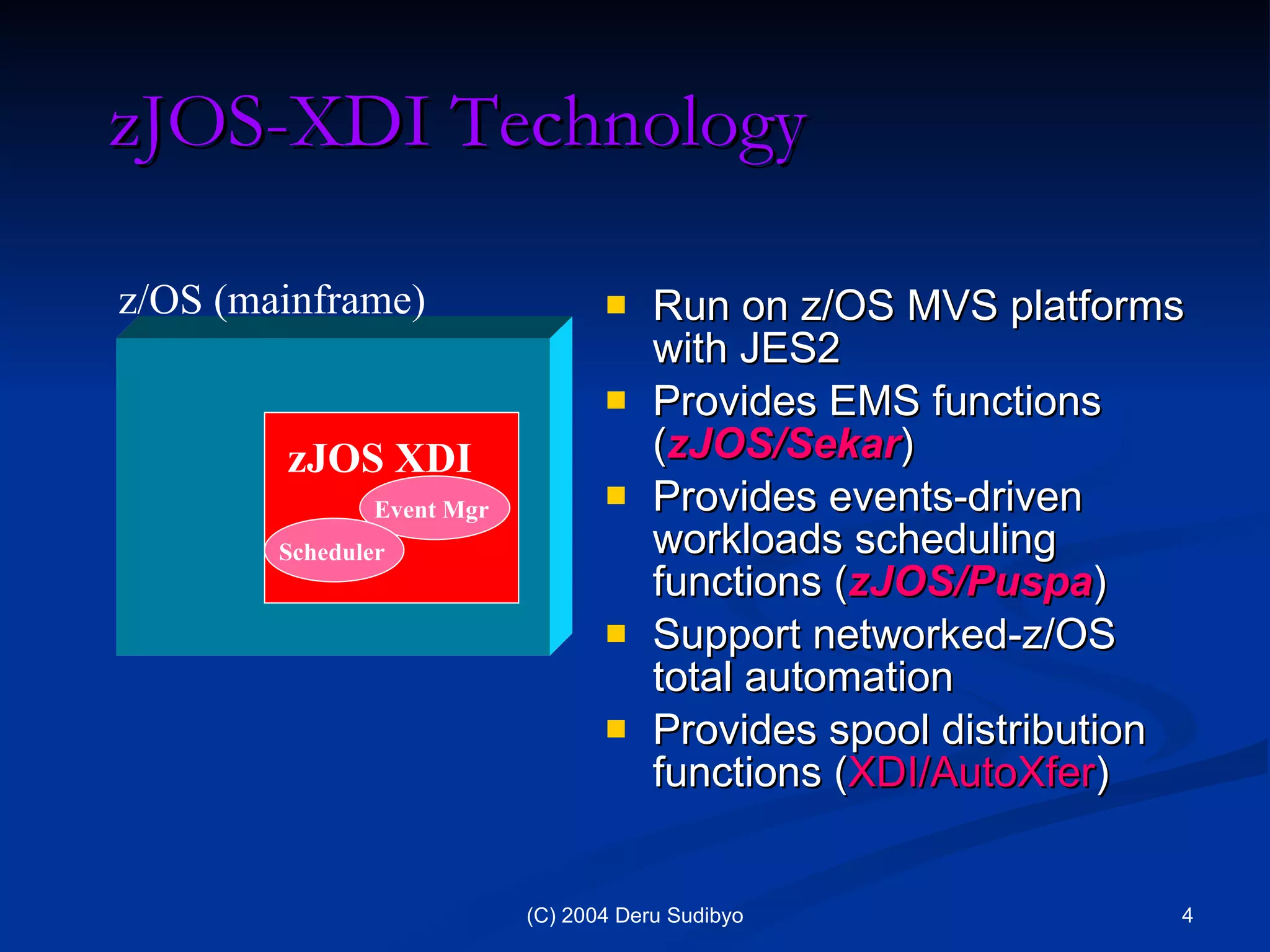 zJOS - Mainframe Automation Solution | PPT