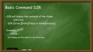 Ms DOS | PPTX