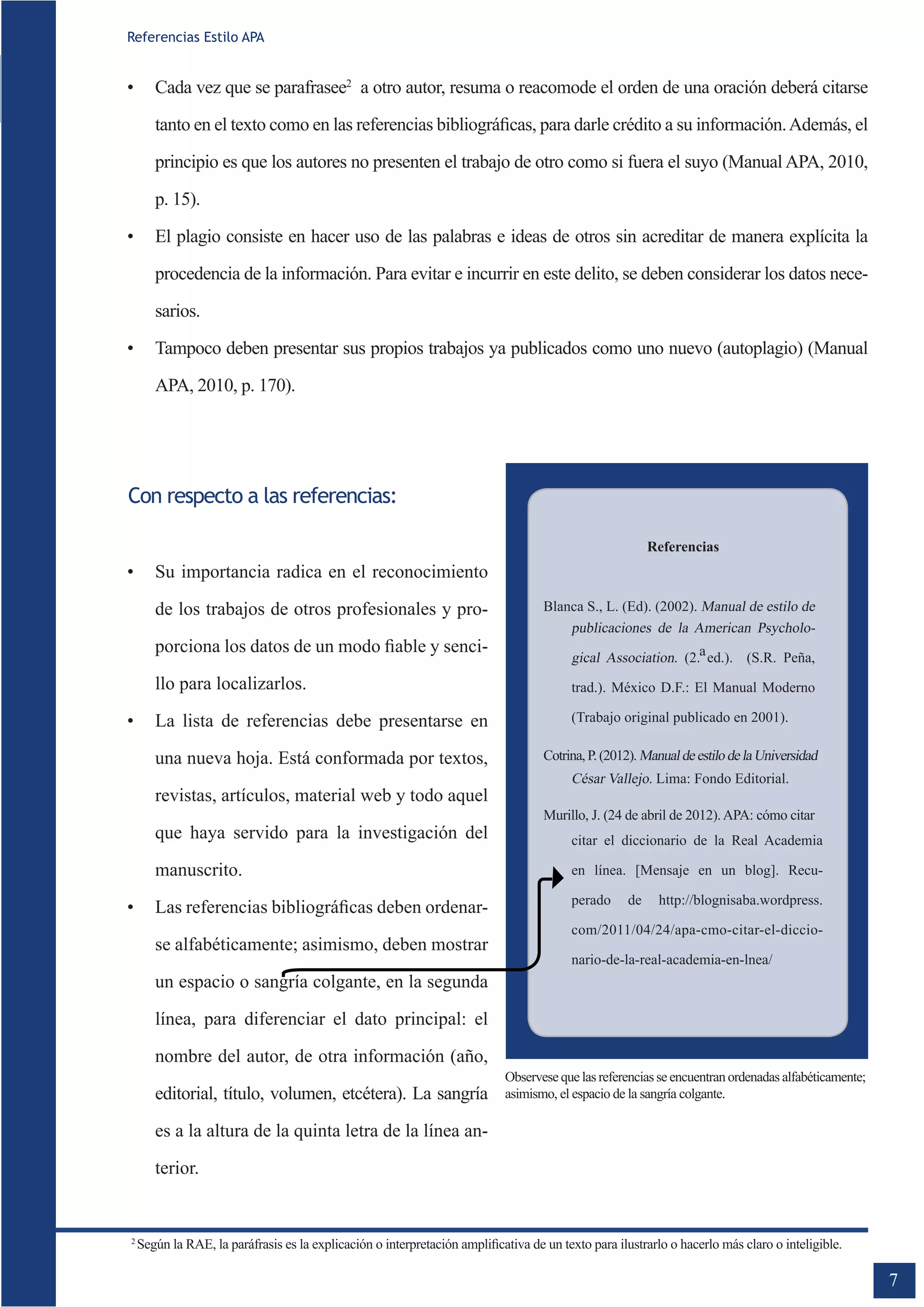 Manual de referencias estilo apa | PDF