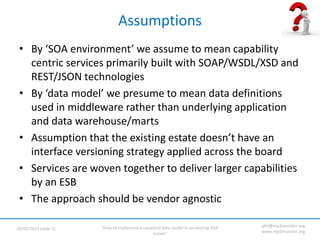 Adopting a Canonical Data Model - how to apply to an existing ...