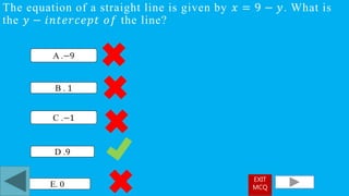Coordinate geometry i revision card | PPSX | Physics | Science