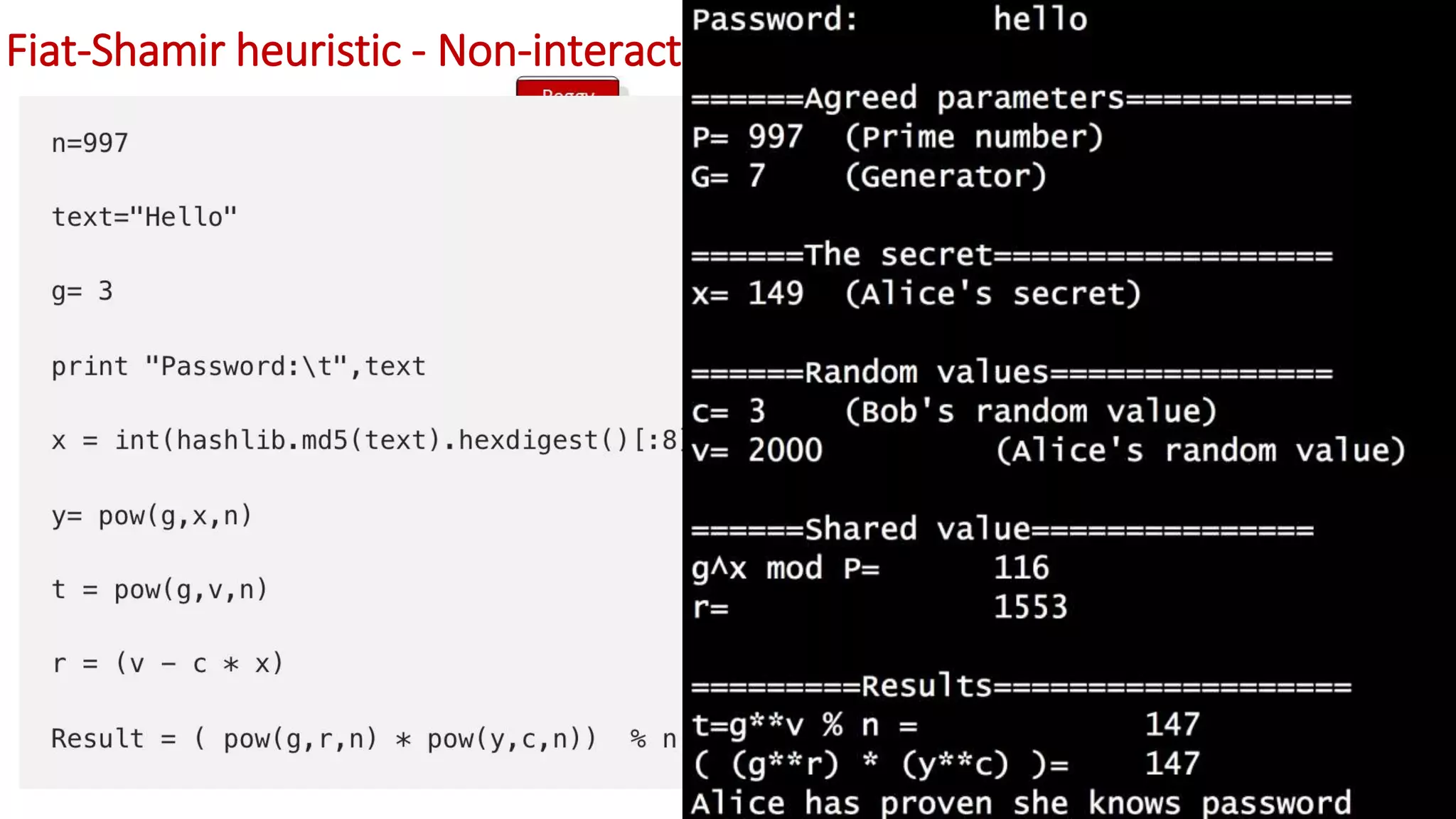 Zero Knowledge Proof: Fiat-Shamir | PPTX